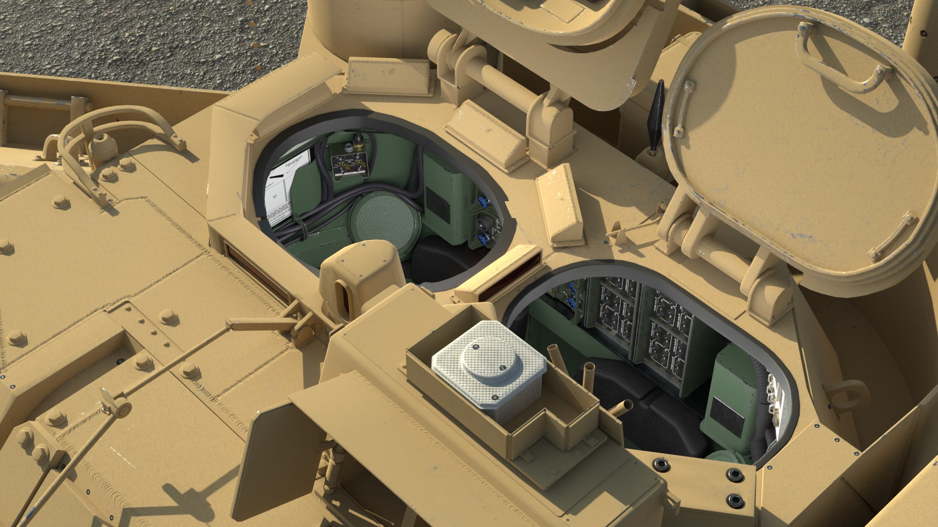 M2 Bradley IFV With Full Interior 3D Model - TurboSquid 2089580