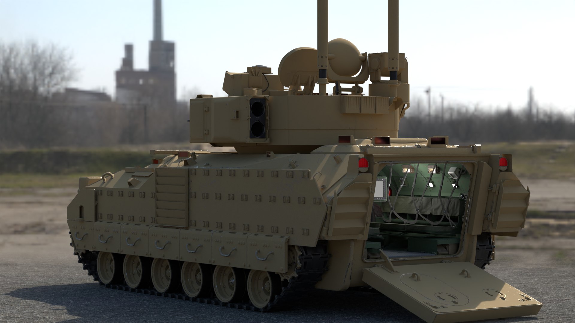 M2 Bradley IFV With Full Interior 3D Model - TurboSquid 2089580