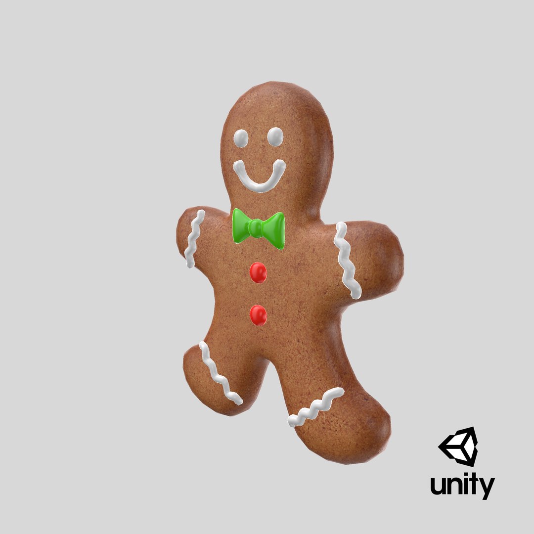 3d Gingerbread Cookie Ginger Model