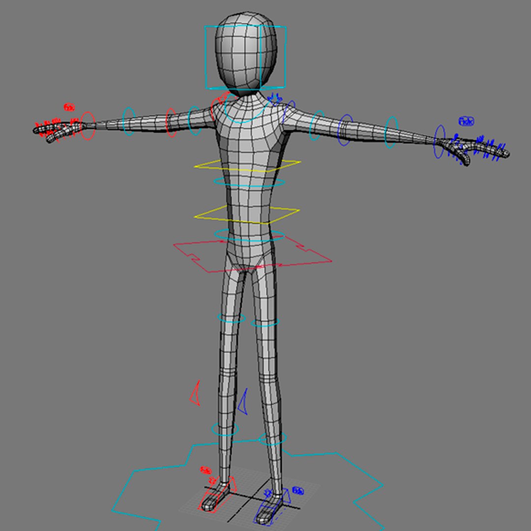 Stickman Character Rig 3D Model - TurboSquid 1504395