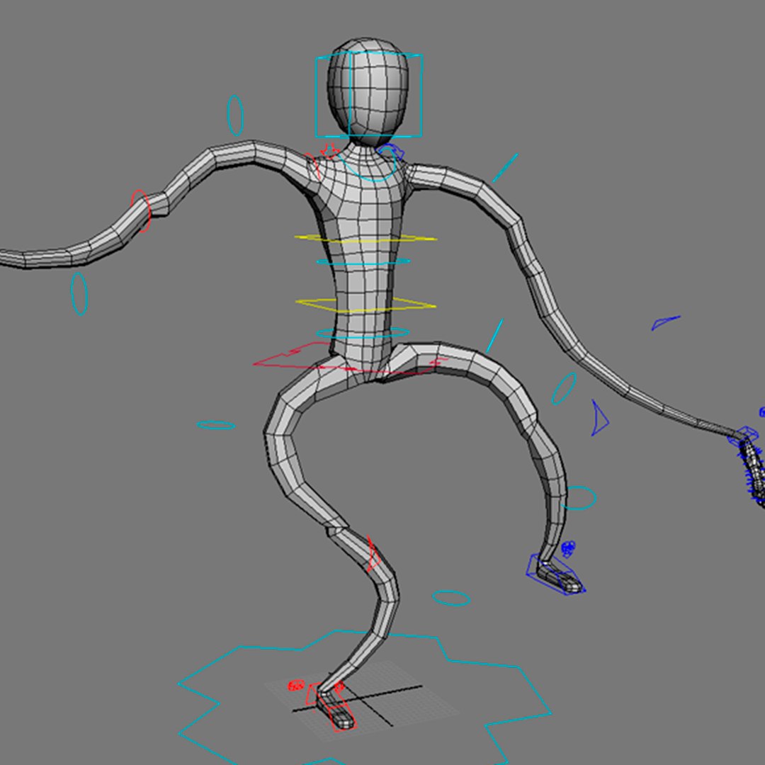 Stickman Character Rig 3D Model - TurboSquid 1504395