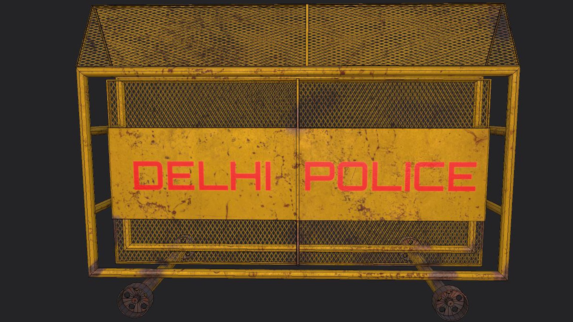 3D Police Barrier - TurboSquid 1722109