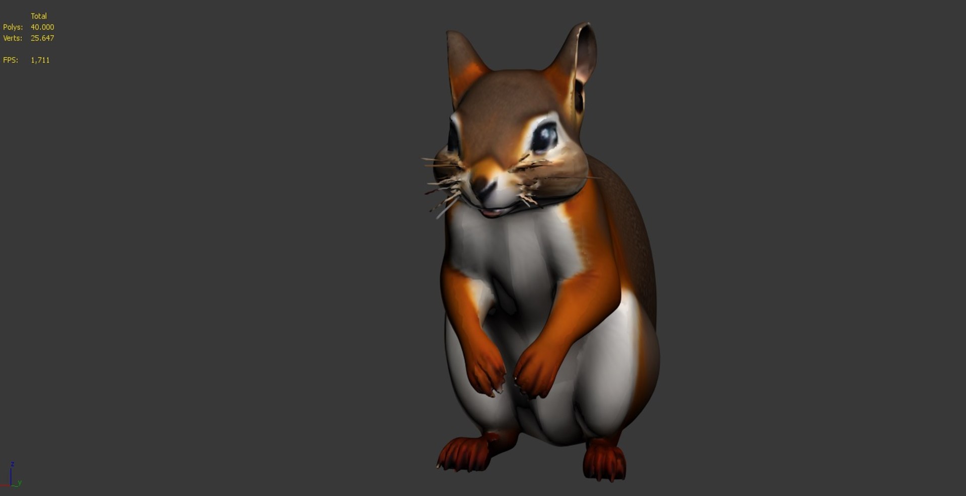3D Squirrel 01 Model - TurboSquid 2378042