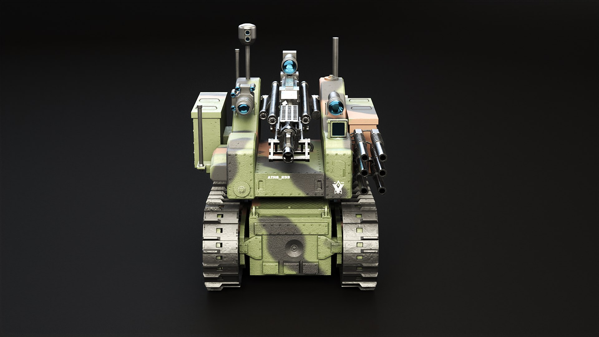 Military Tracked Robot Camo 3D Model - TurboSquid 2346887