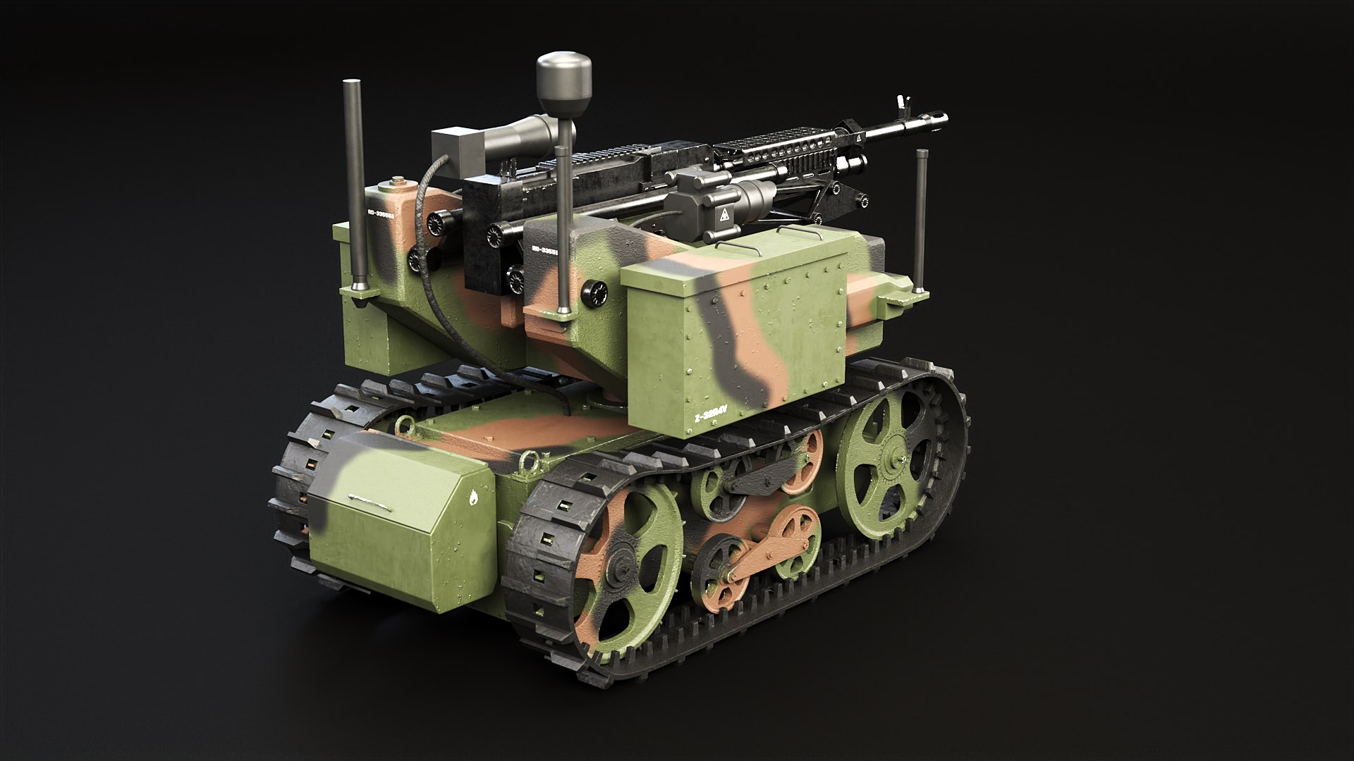Military Tracked Robot Camo 3D Model - TurboSquid 2346887