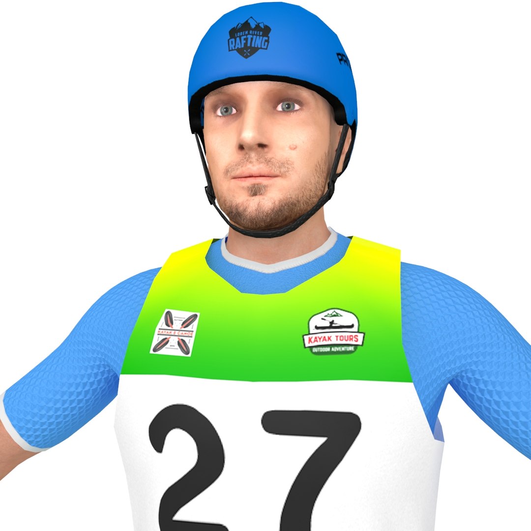 3D athlete man helmet model - TurboSquid 1306220