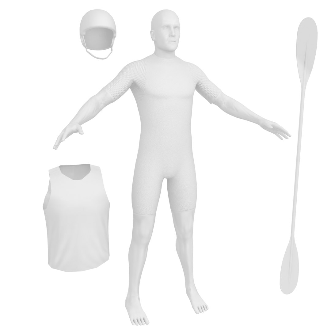 3D athlete man helmet model - TurboSquid 1306220