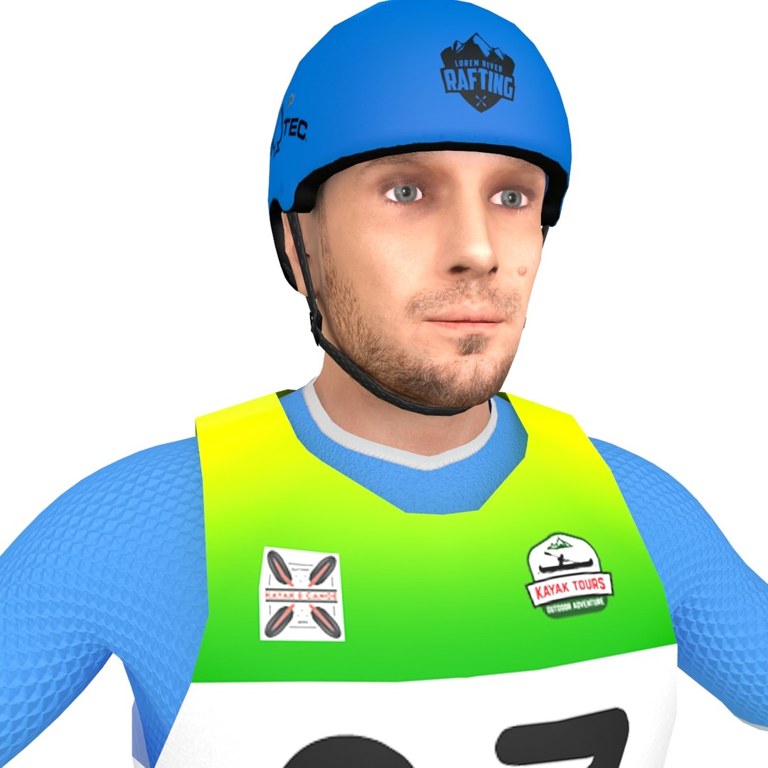 3D athlete man helmet model - TurboSquid 1306220