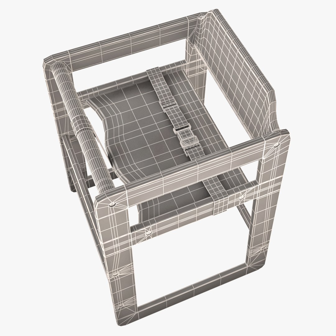 3d model finish stacking chair winco