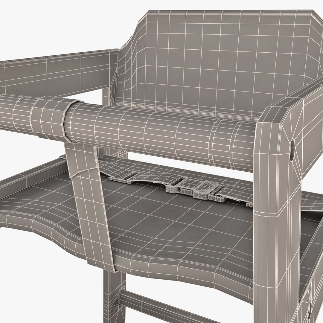 3d model finish stacking chair winco