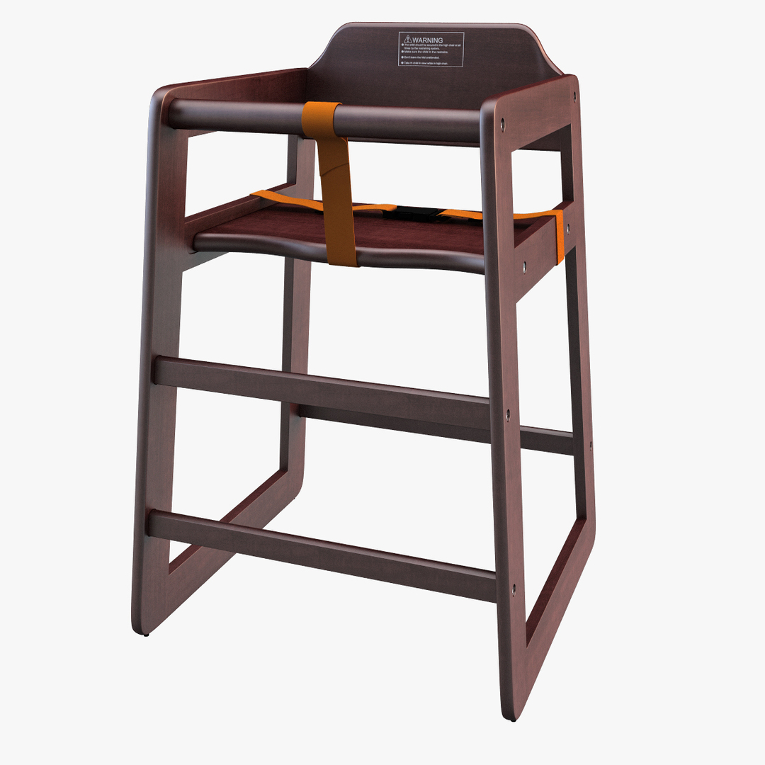 3d model finish stacking chair winco