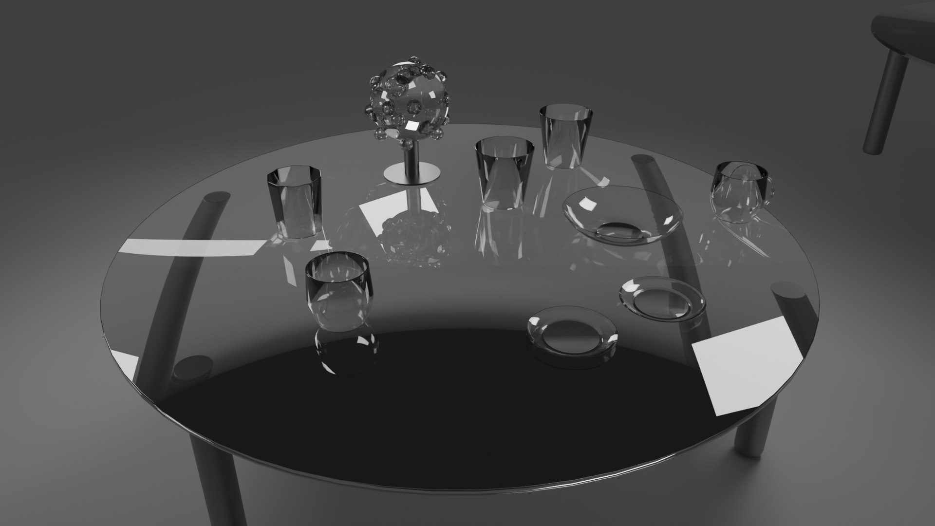 Glass Decoration Set 3D Model - TurboSquid 1977388