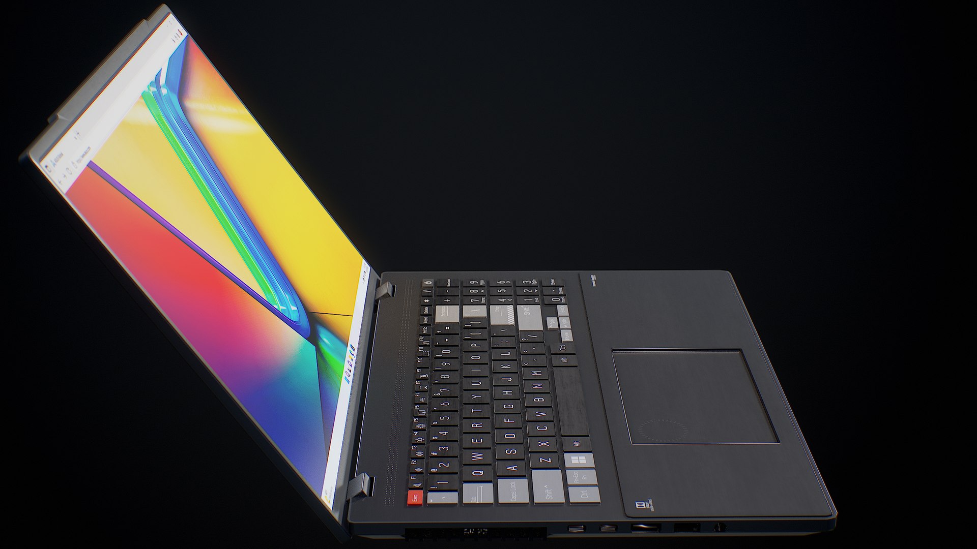 Asus Vivobook Pro X Oled Pbr Model Turbosquid