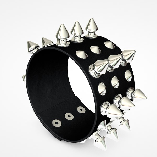 3D heavy punk bracelet - TurboSquid 1151156