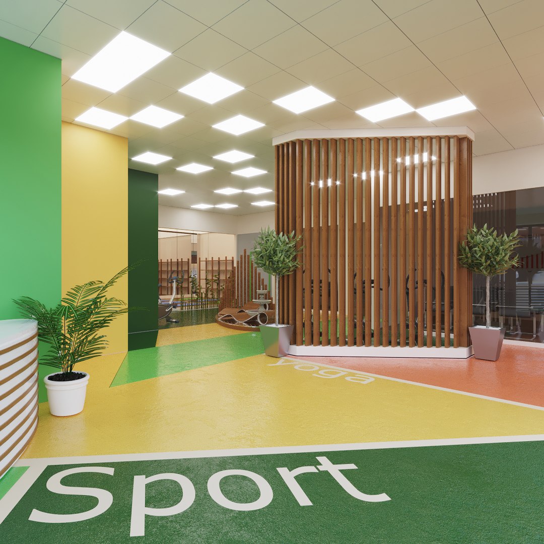 Gym fitness center 3D model - TurboSquid 1639970