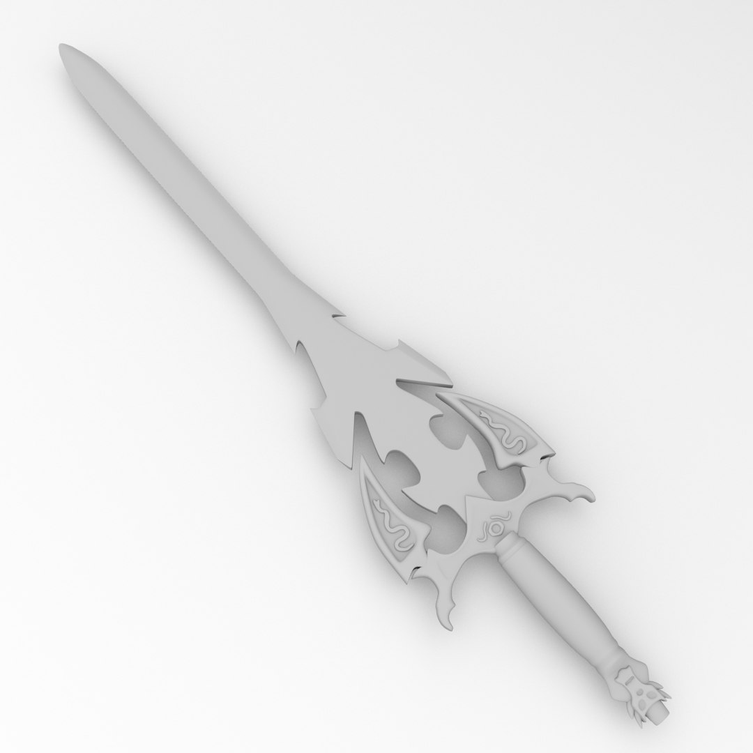 3d Model Devil Sword