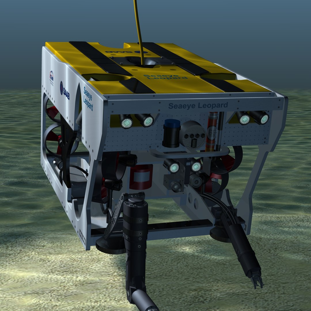 3ds Max Seaeye Leopard Rov Submarine