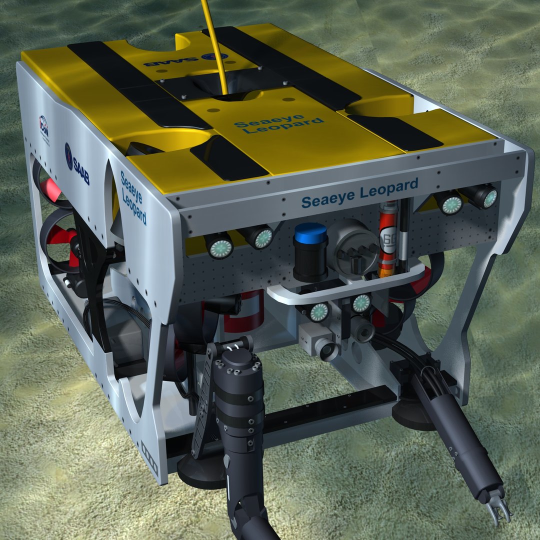 3ds Max Seaeye Leopard Rov Submarine