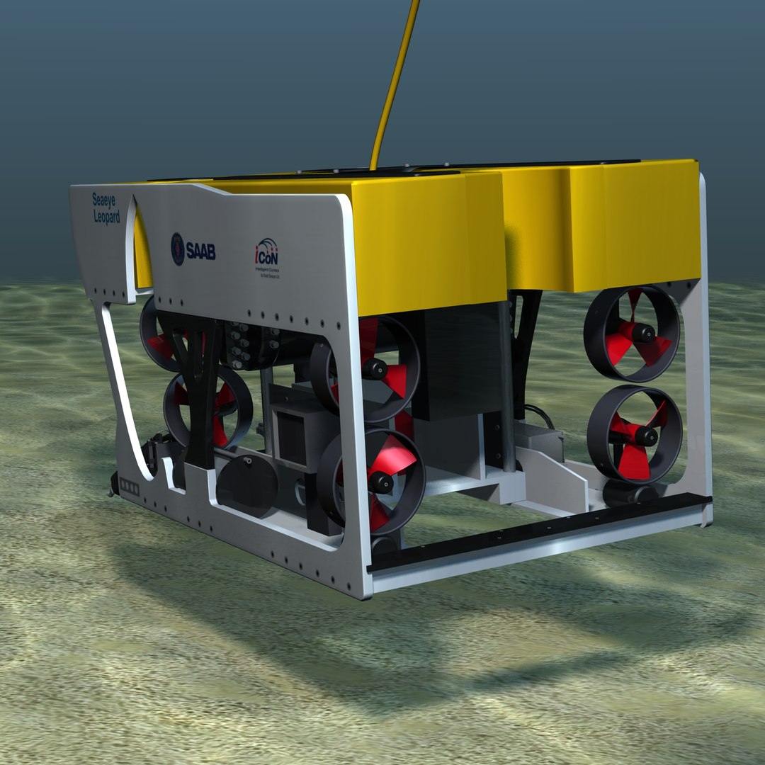 3ds Max Seaeye Leopard Rov Submarine