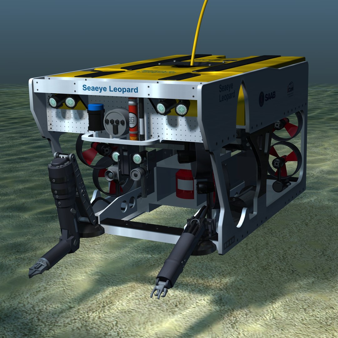 3ds Max Seaeye Leopard Rov Submarine