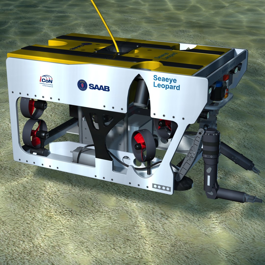 3ds Max Seaeye Leopard Rov Submarine