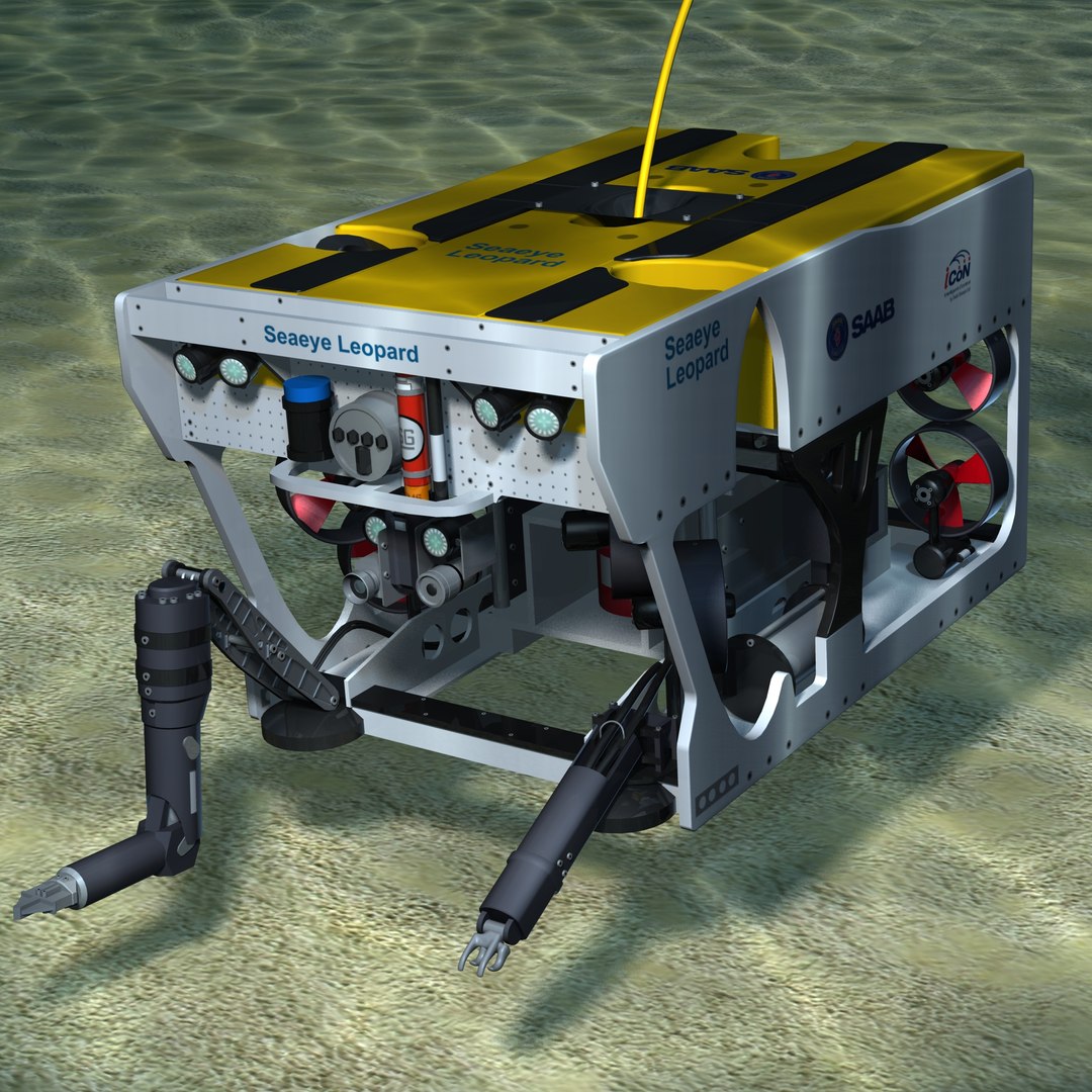 3ds Max Seaeye Leopard Rov Submarine