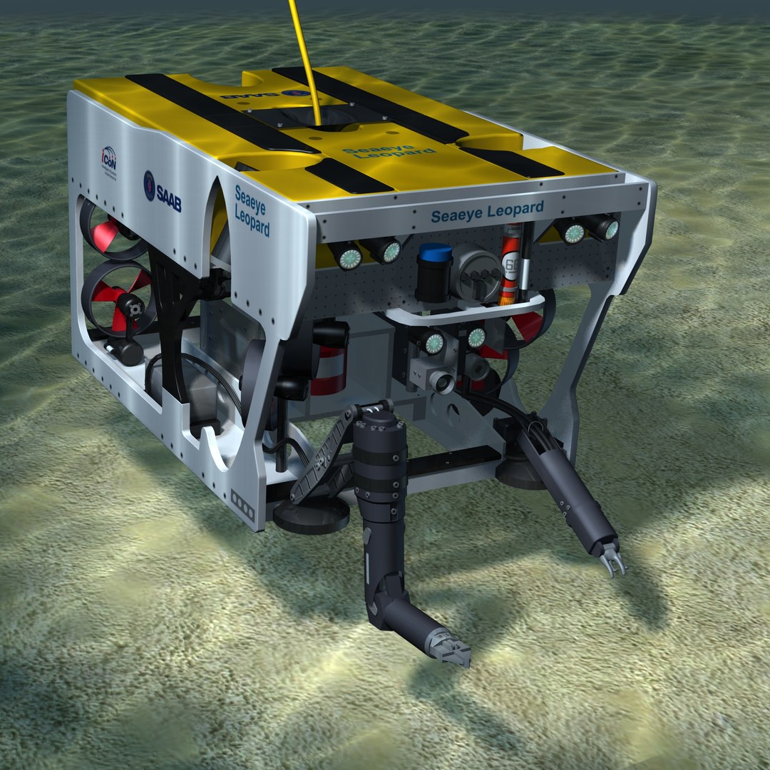 3ds Max Seaeye Leopard Rov Submarine