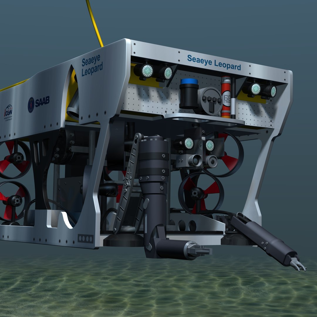 3ds Max Seaeye Leopard Rov Submarine