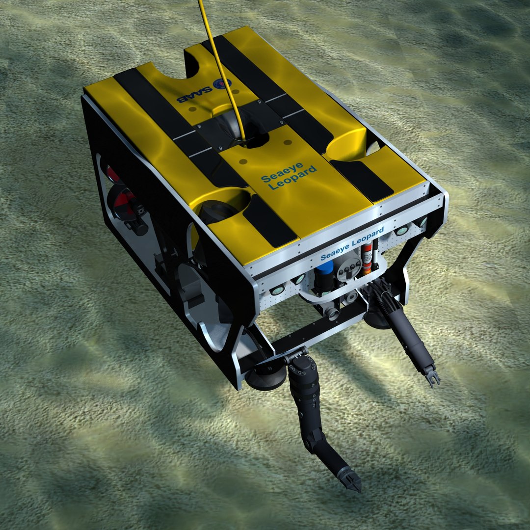 3ds Max Seaeye Leopard Rov Submarine