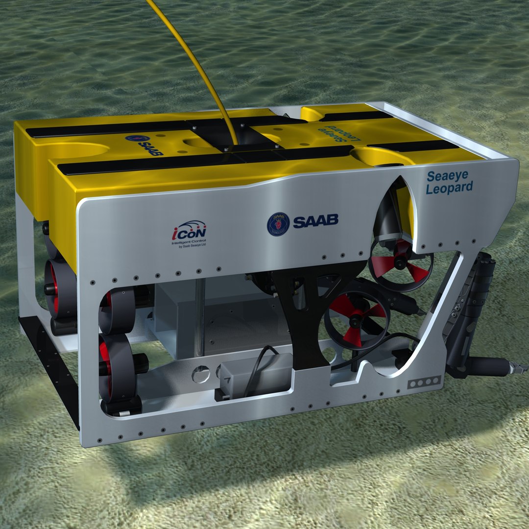 3ds Max Seaeye Leopard Rov Submarine