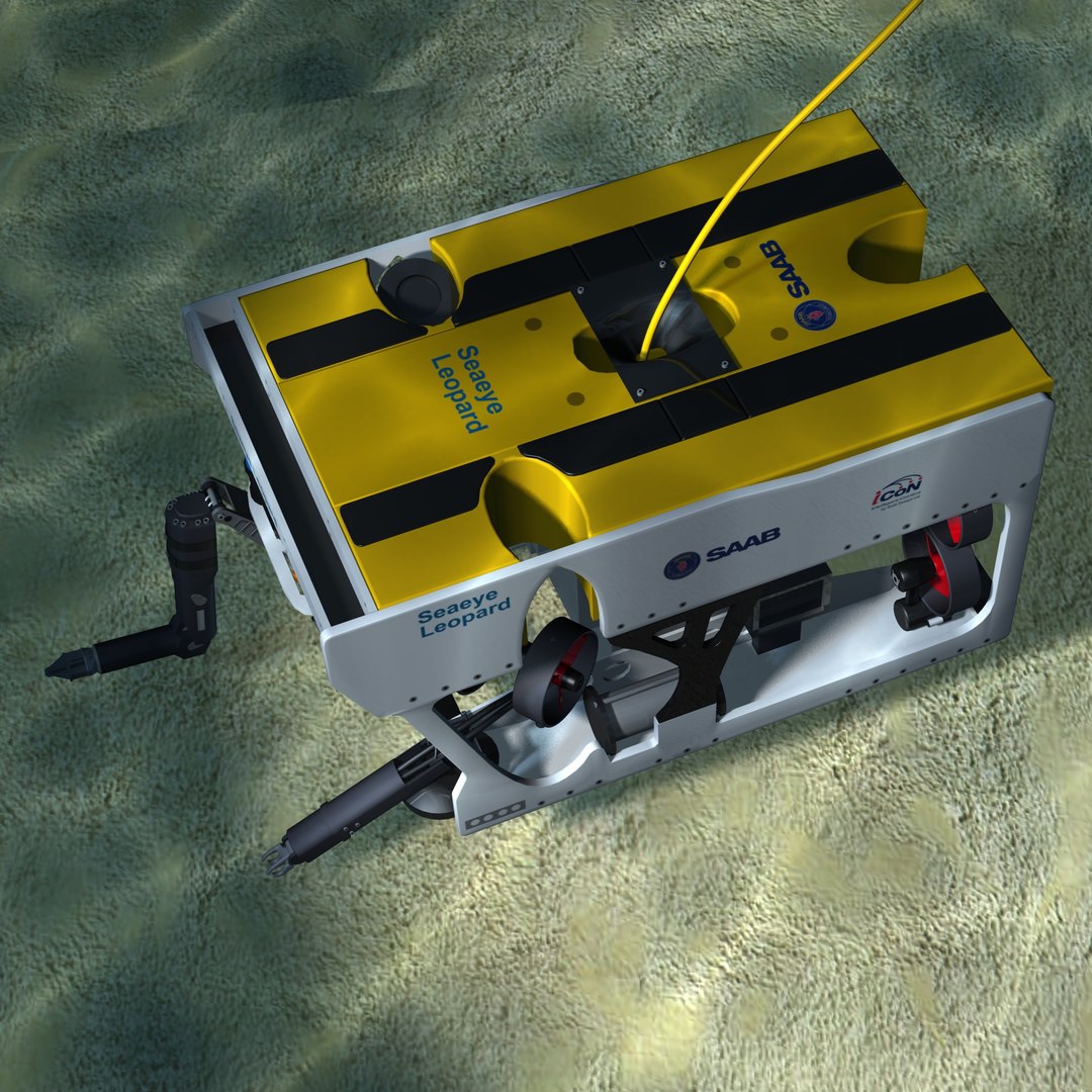 3ds Max Seaeye Leopard Rov Submarine