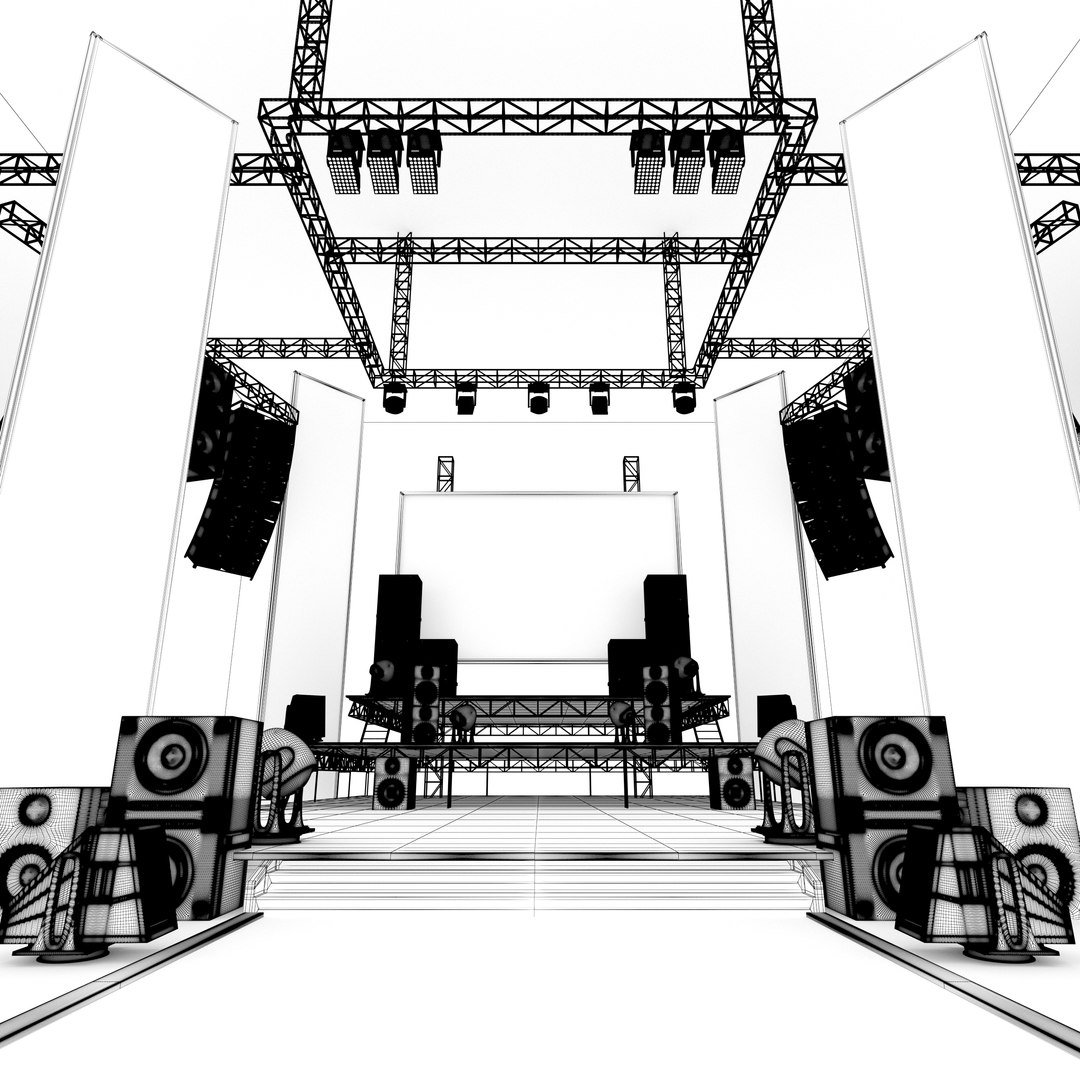 Musical Stage Animated Model - TurboSquid 2234657
