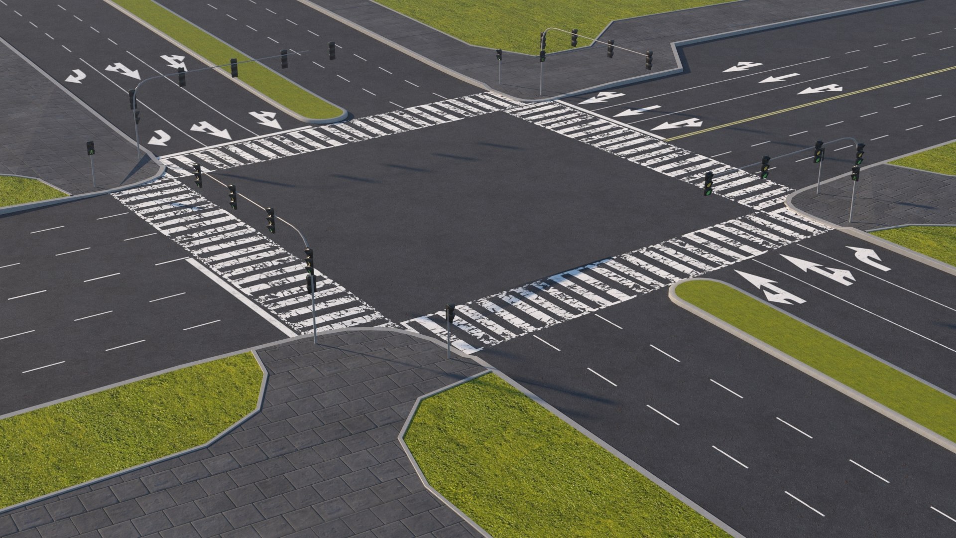 Houdini Procedural Roads Constructor 3D model - TurboSquid 1761912