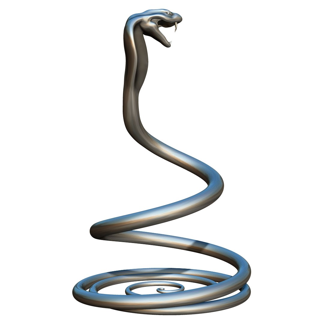 Snake Statue 3D Model - TurboSquid 1420180