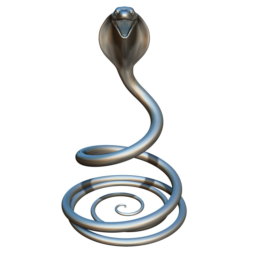 Snake Statue 3D Model - TurboSquid 1420180