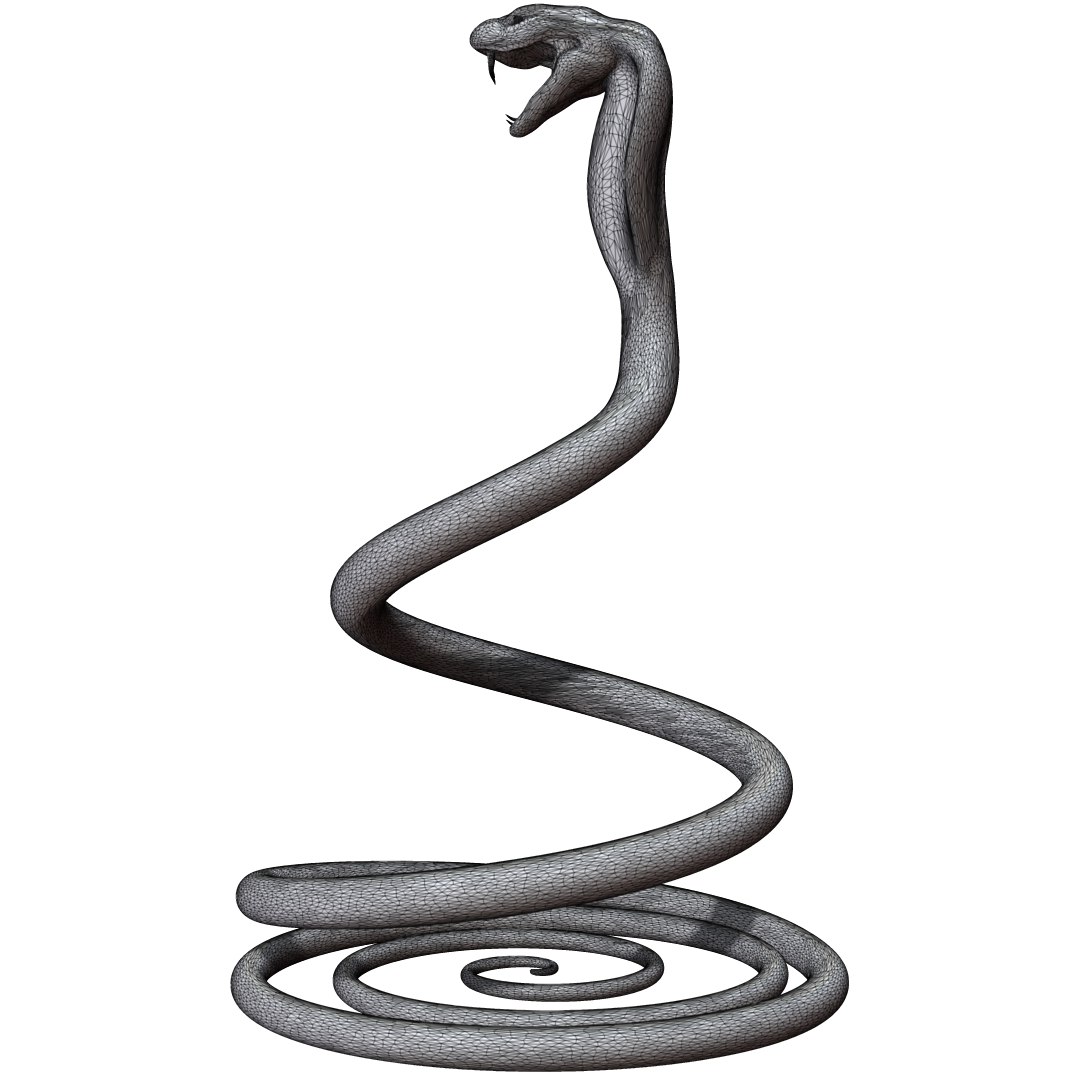 Snake Statue 3D Model - TurboSquid 1420180