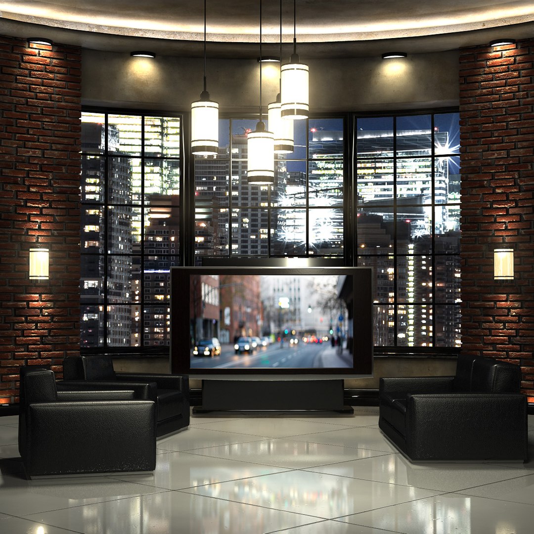 studio virtual set - 3d max