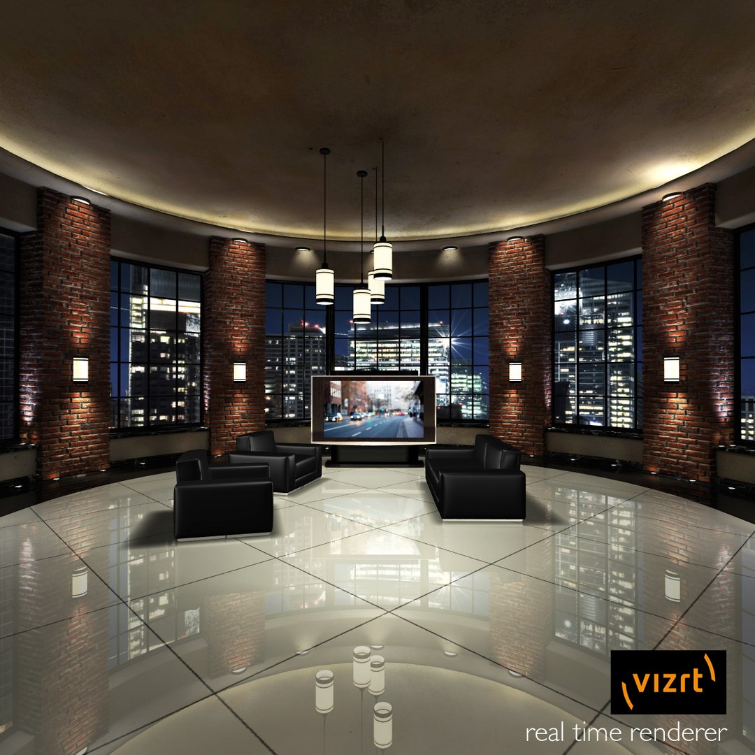 studio virtual set - 3d max