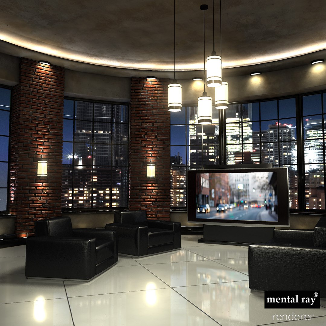 studio virtual set - 3d max