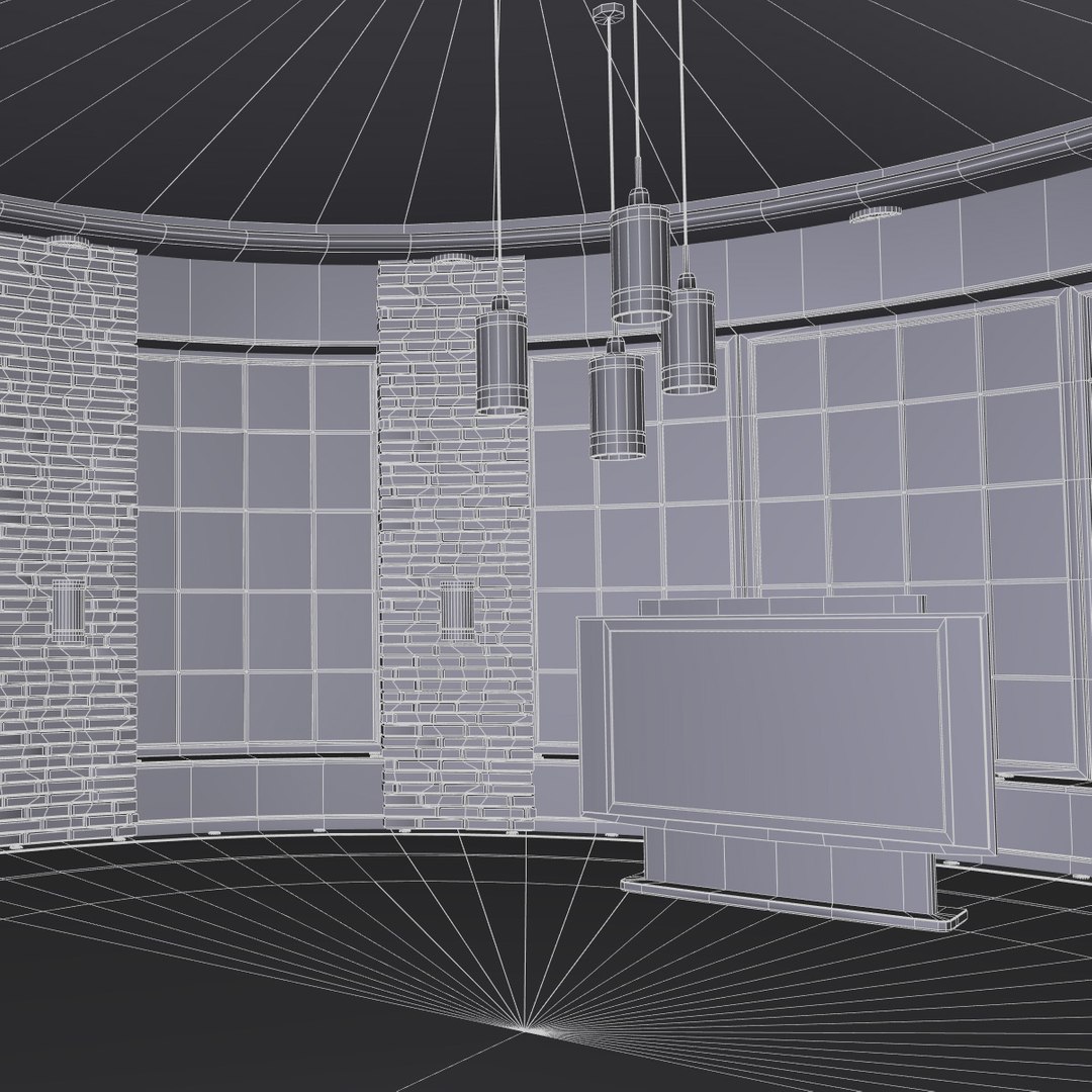 studio virtual set - 3d max