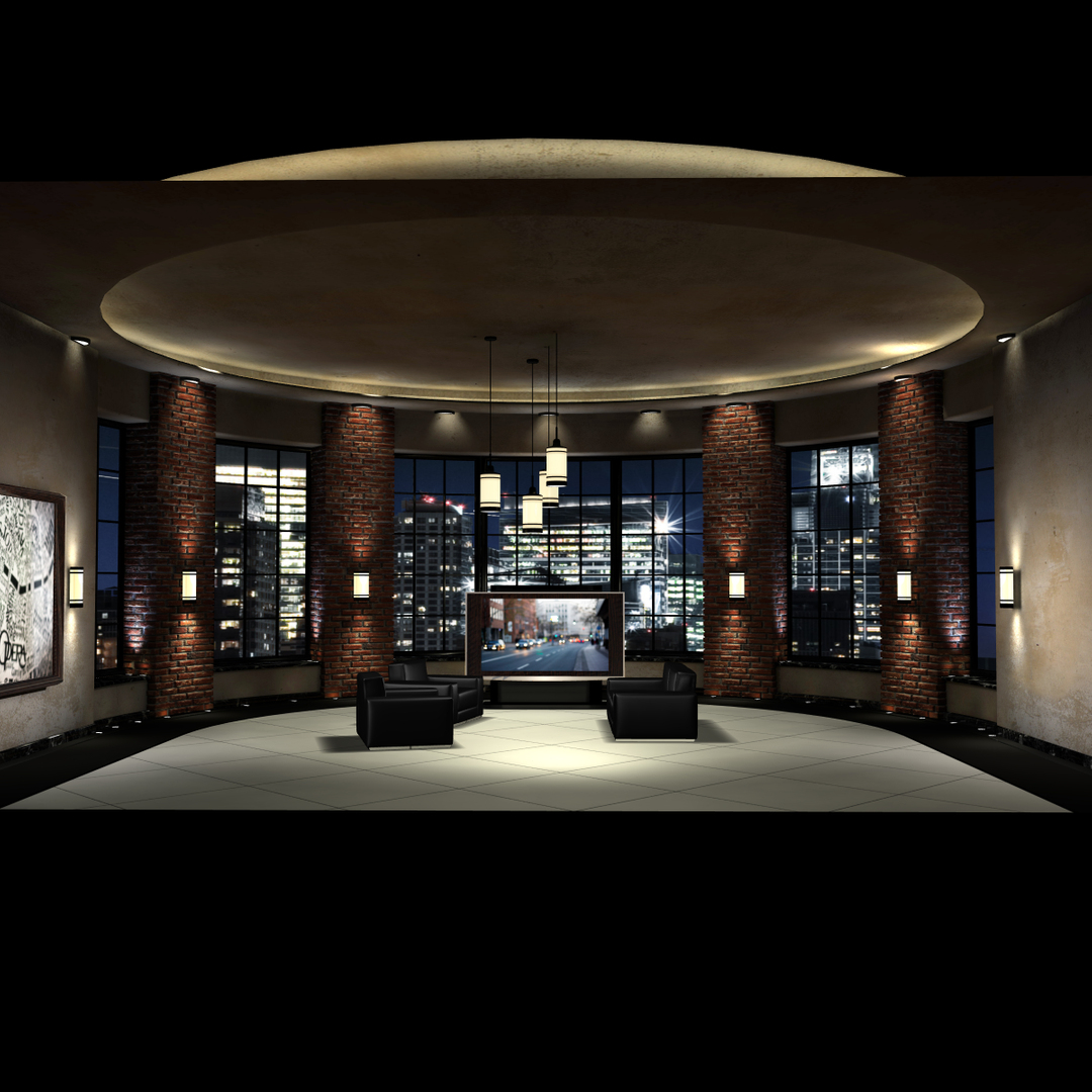 studio virtual set - 3d max