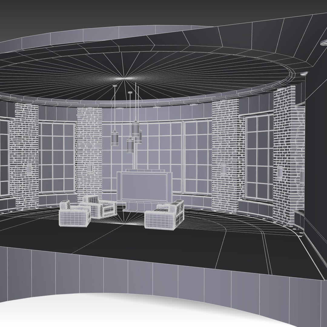 studio virtual set - 3d max