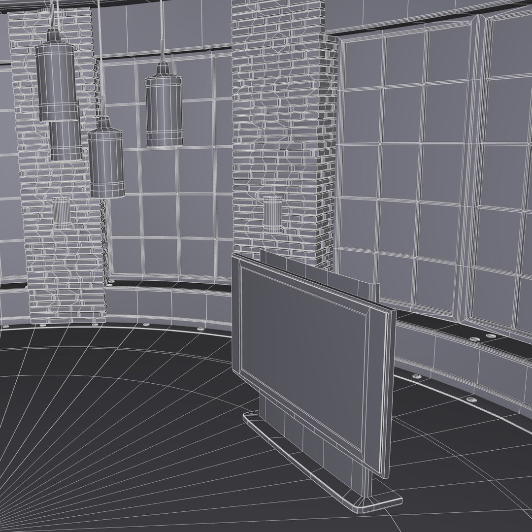 studio virtual set - 3d max