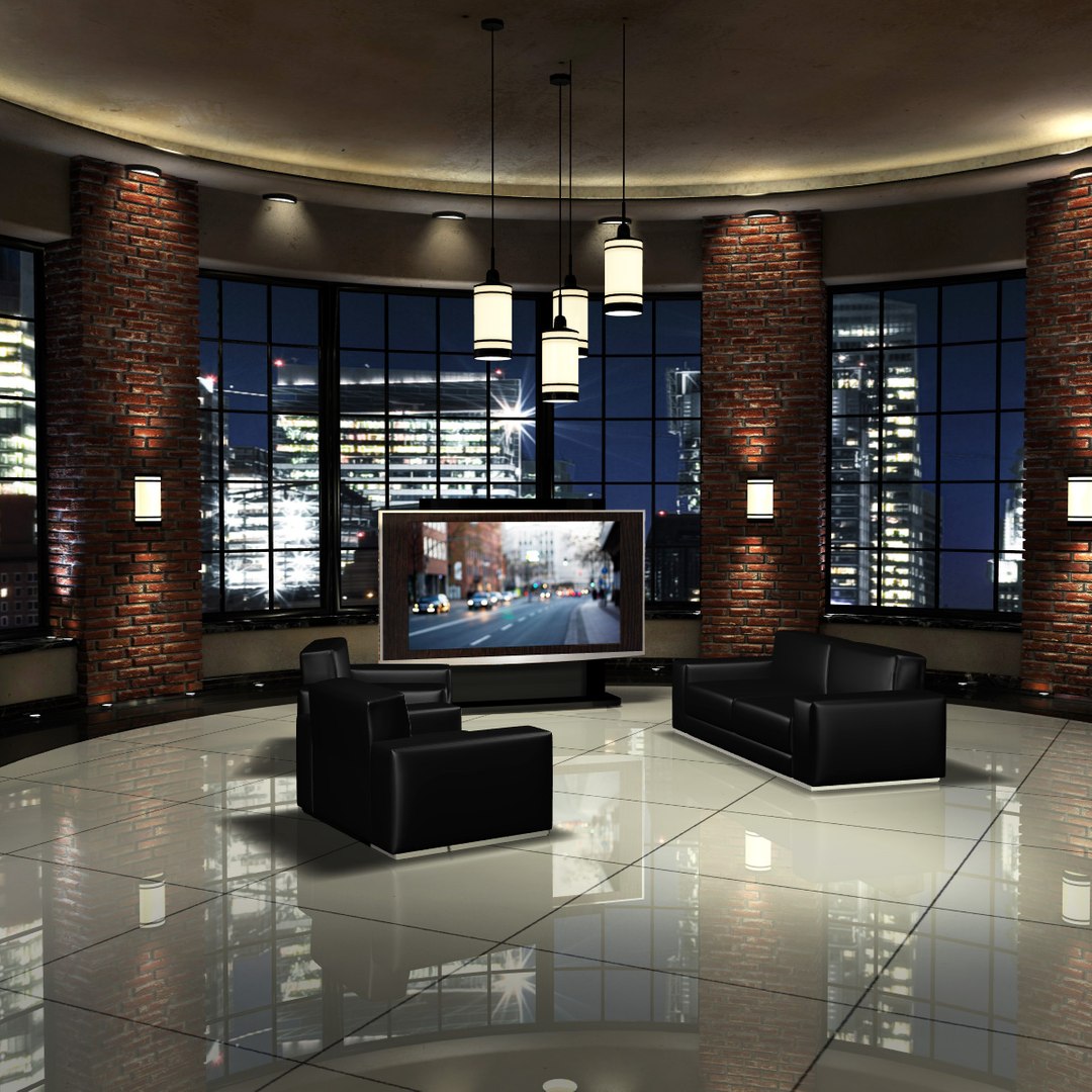 studio virtual set - 3d max