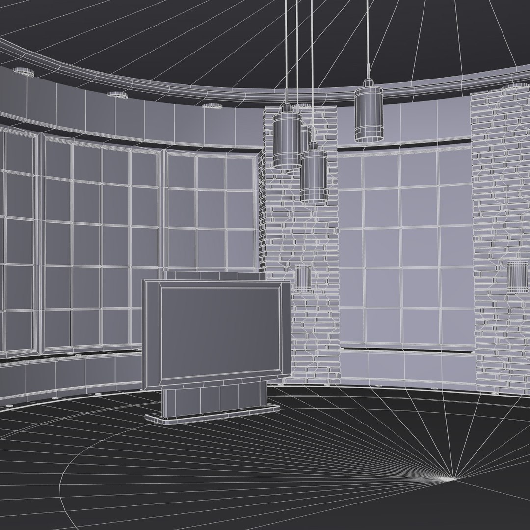 studio virtual set - 3d max