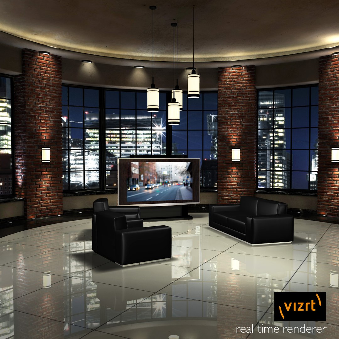 studio virtual set - 3d max