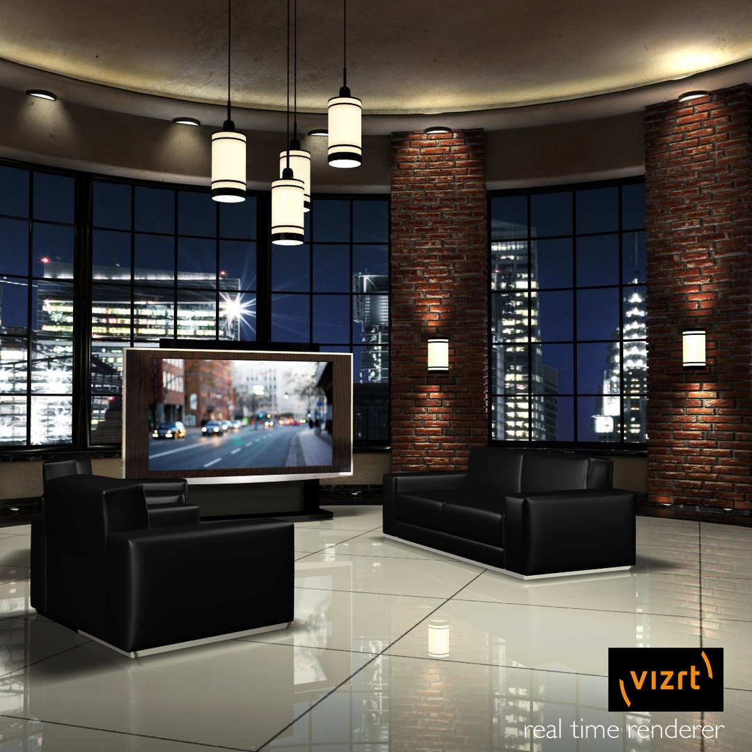 studio virtual set - 3d max