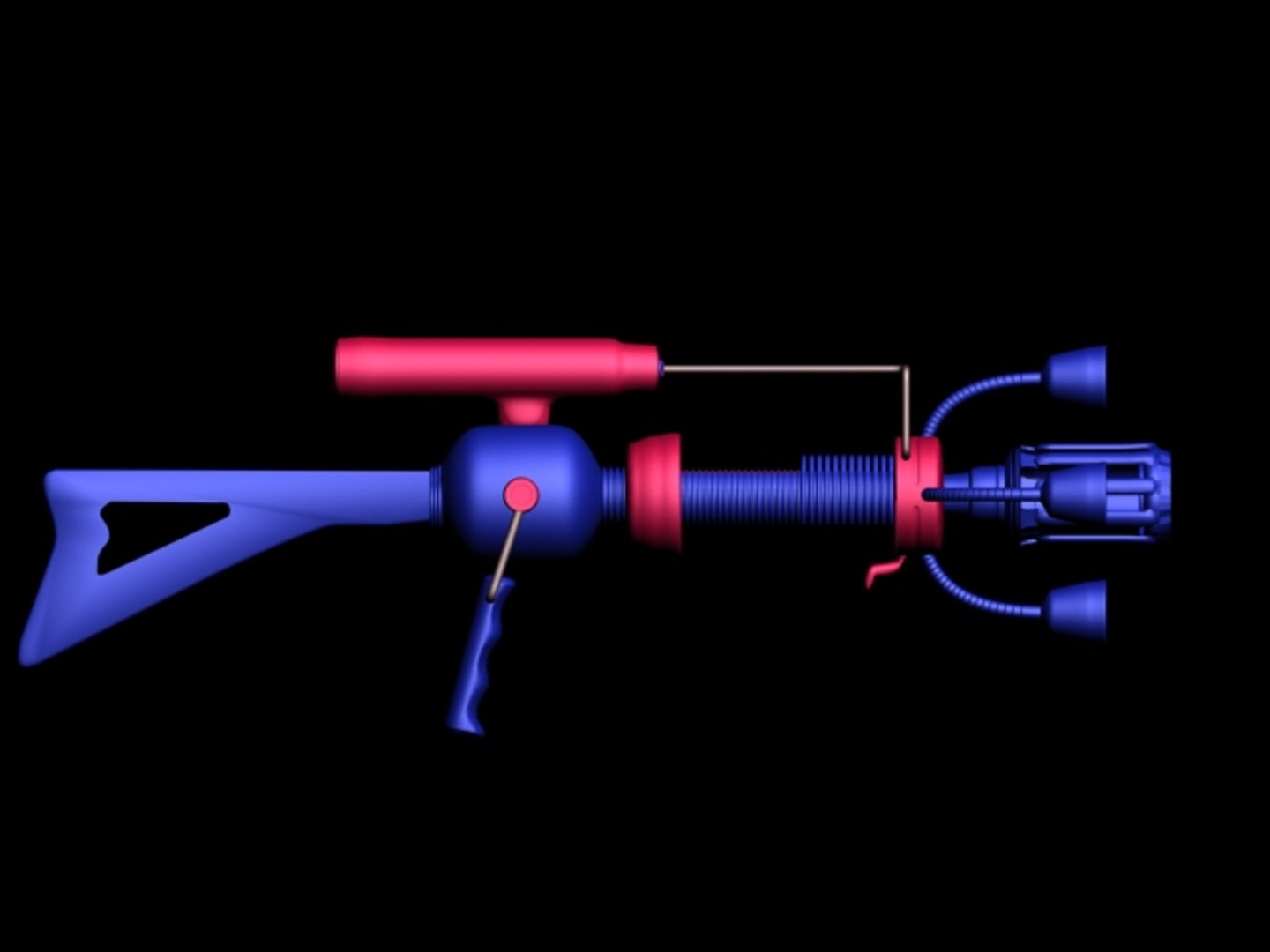 raygun rifle 3d model