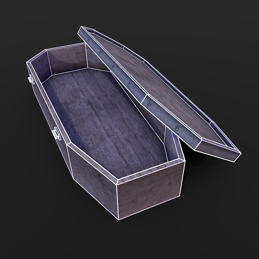 Ready Old Coffin 3d Model