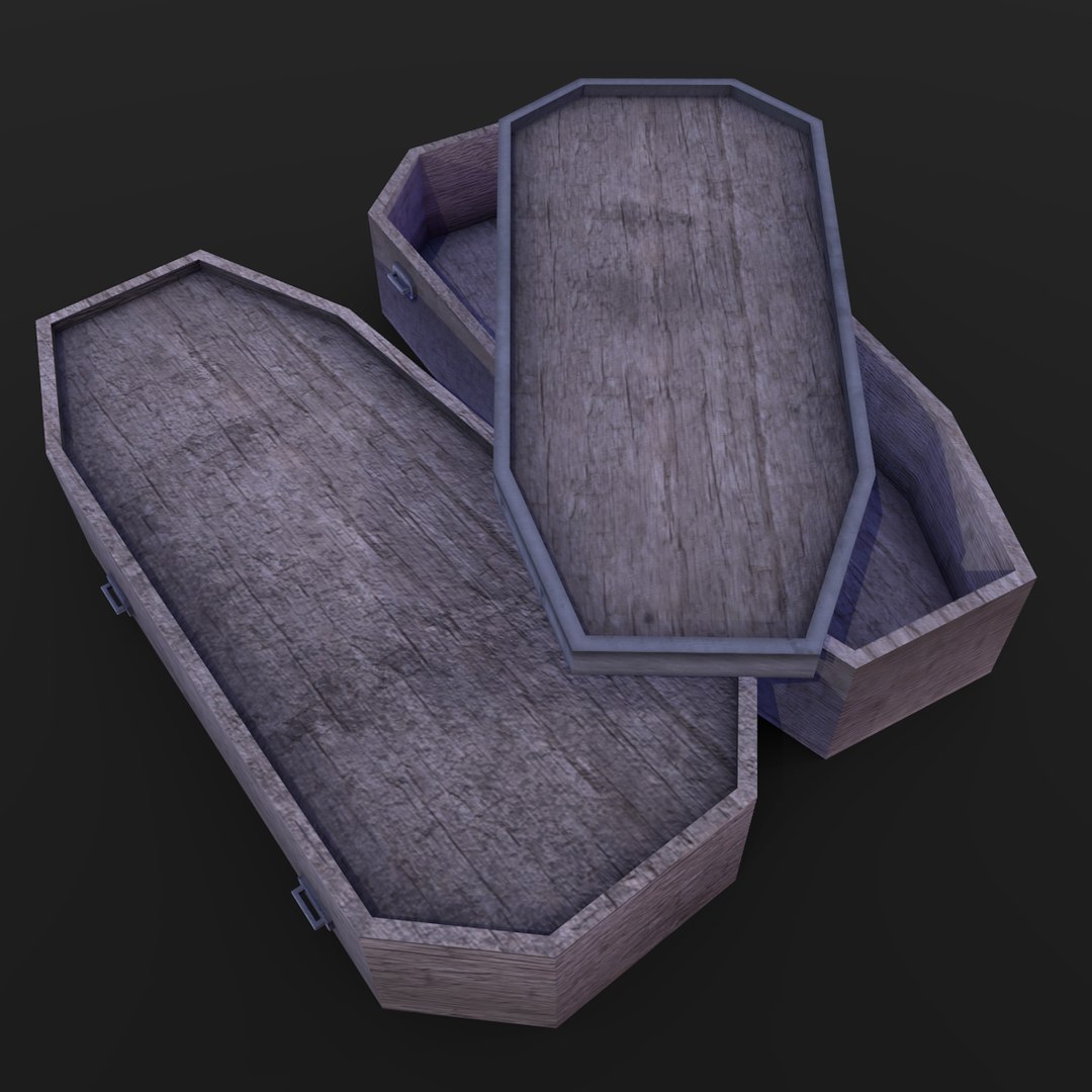 Ready Old Coffin 3d Model